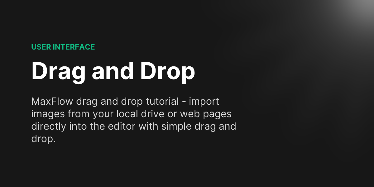 Drag and Drop - docus-starter